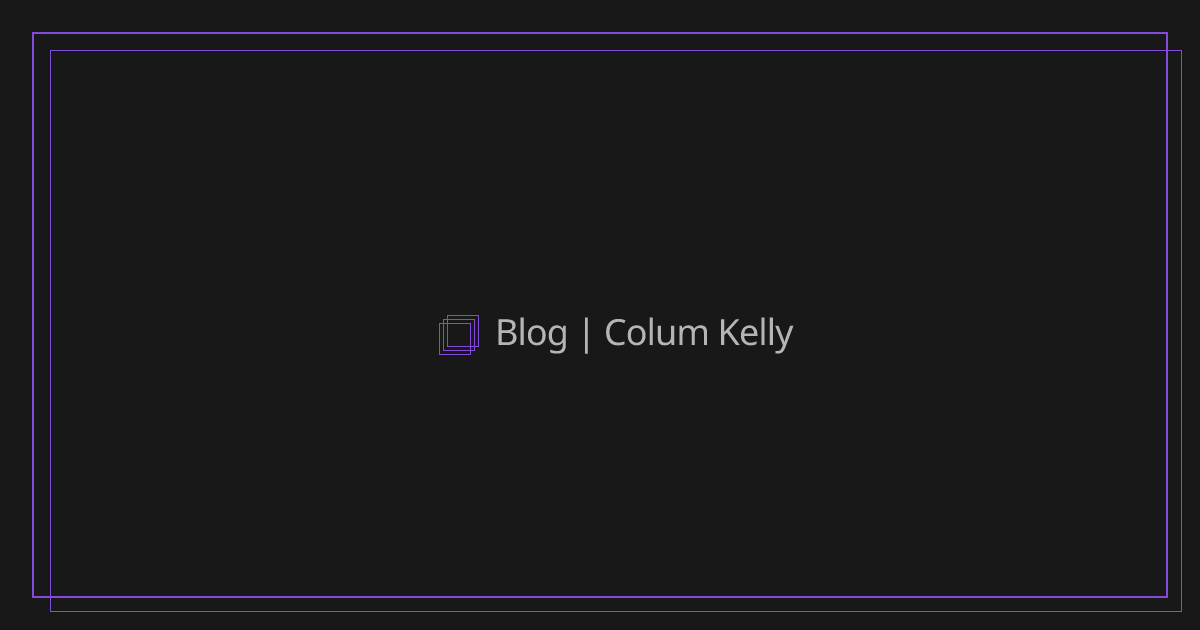 Blog | Colum Kelly