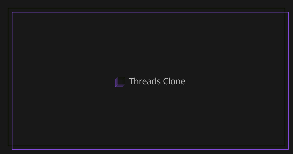 Threads Clone | Colum Kelly | Colum Kelly